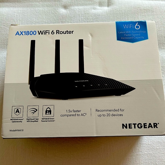 netgear | Networking | Netgeara 80 Wifi 6 Router 18 Gbps Rax10 | Poshmark